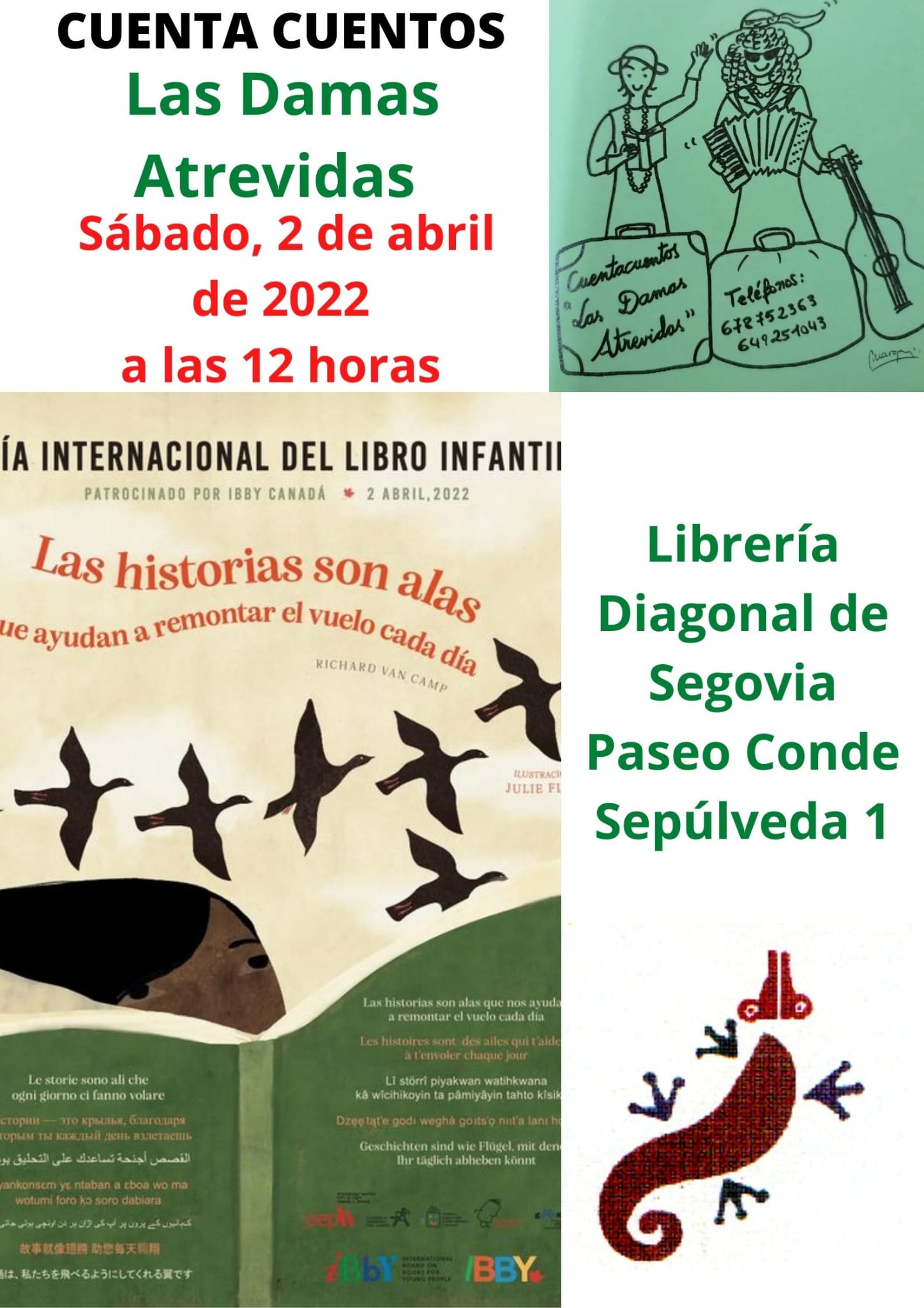 Cuenta-Cuentos en Librería Diagonal - Eventos de Segovia