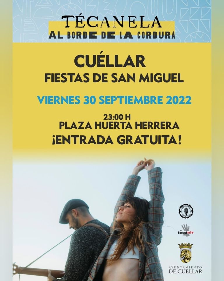 Concierto Técanela en Cuellar - Eventos de Segovia