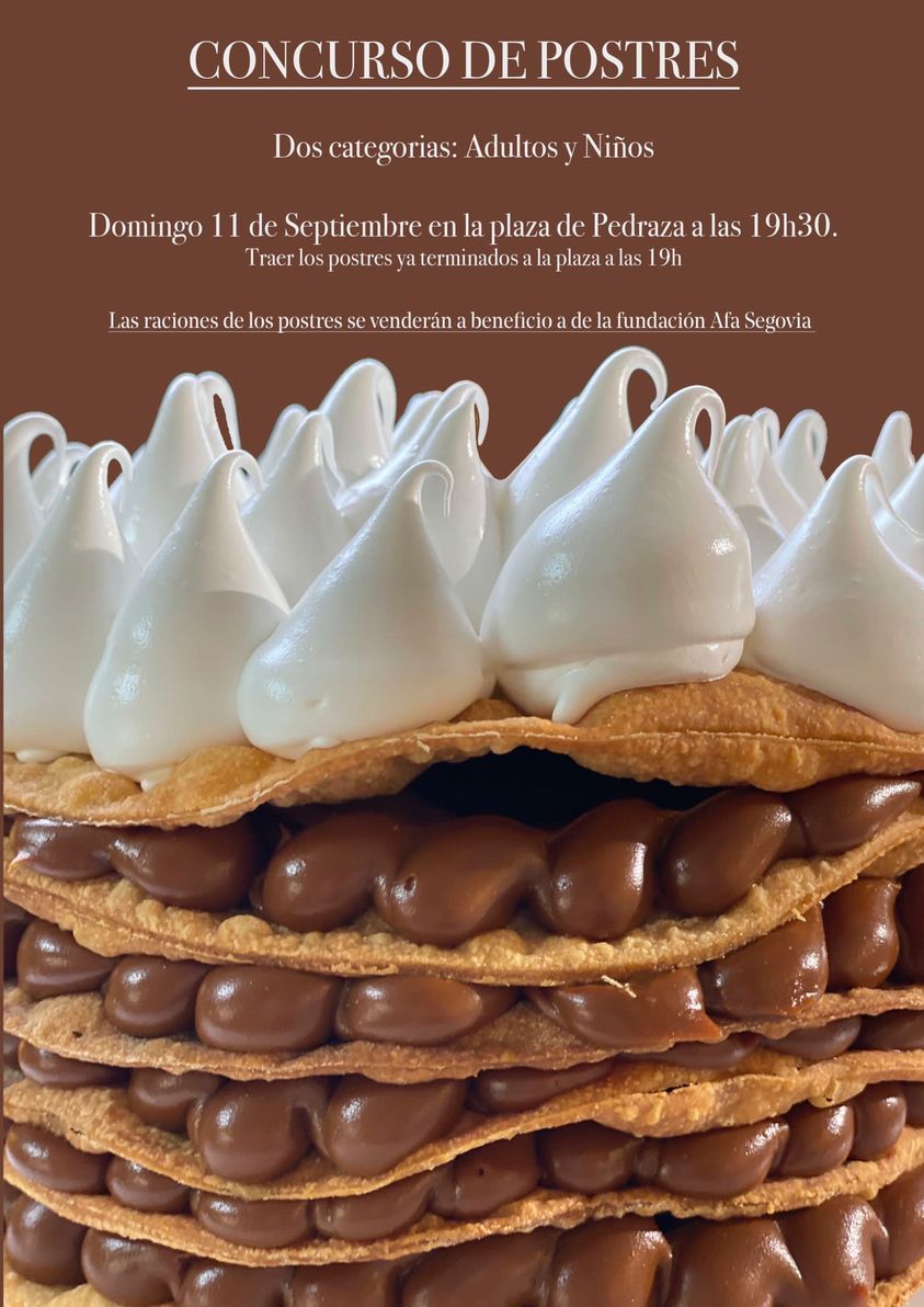 Concurso de Postres en Pedraza - Eventos de Segovia
