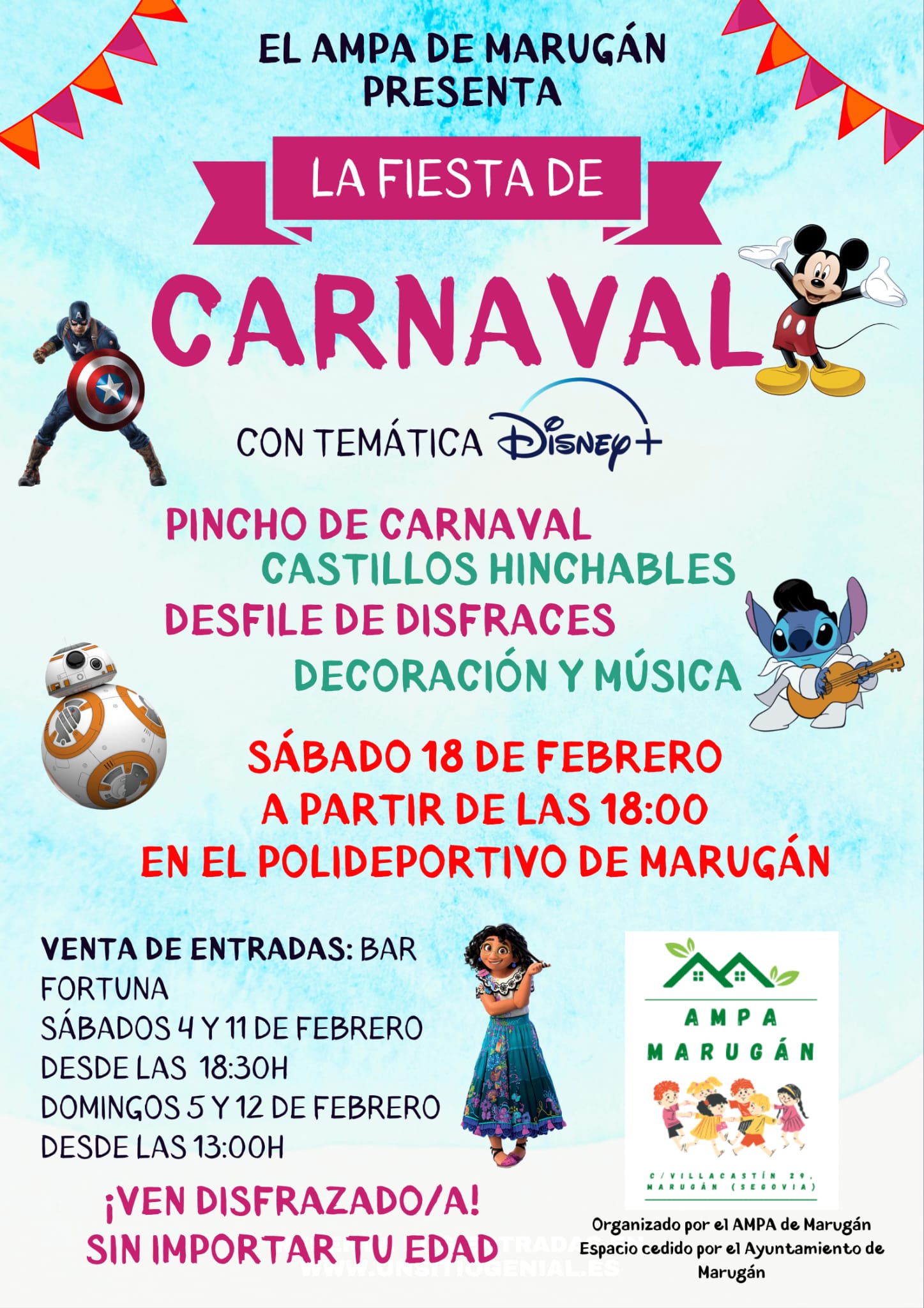 Fiesta de Carnaval 2023 en Marugán - Eventos de Segovia
