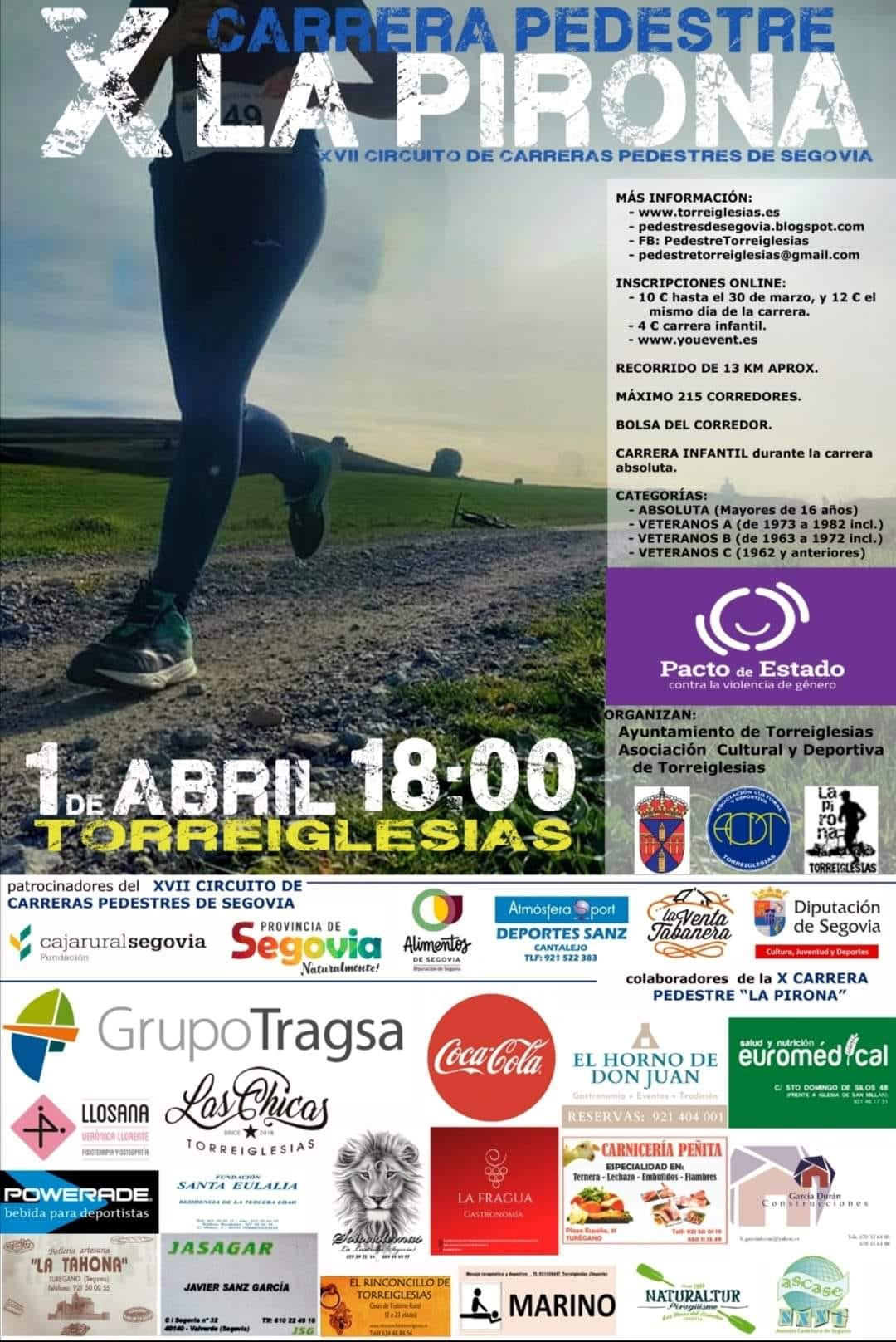 X Carrea Pedestre La Pirona en Torreiglesias - Eventos de Segovia