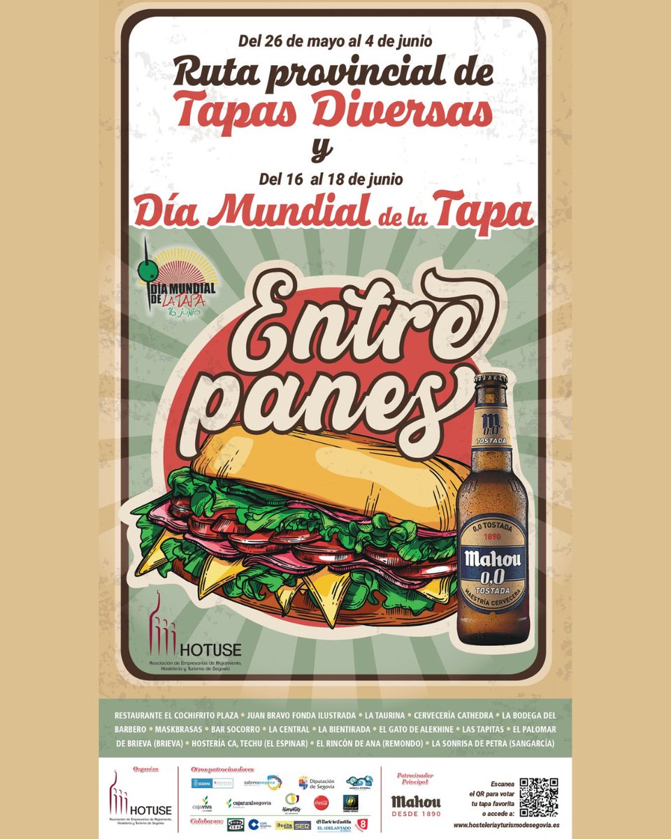 Ruta Tapas Entre Panes - Eventos de Segovia