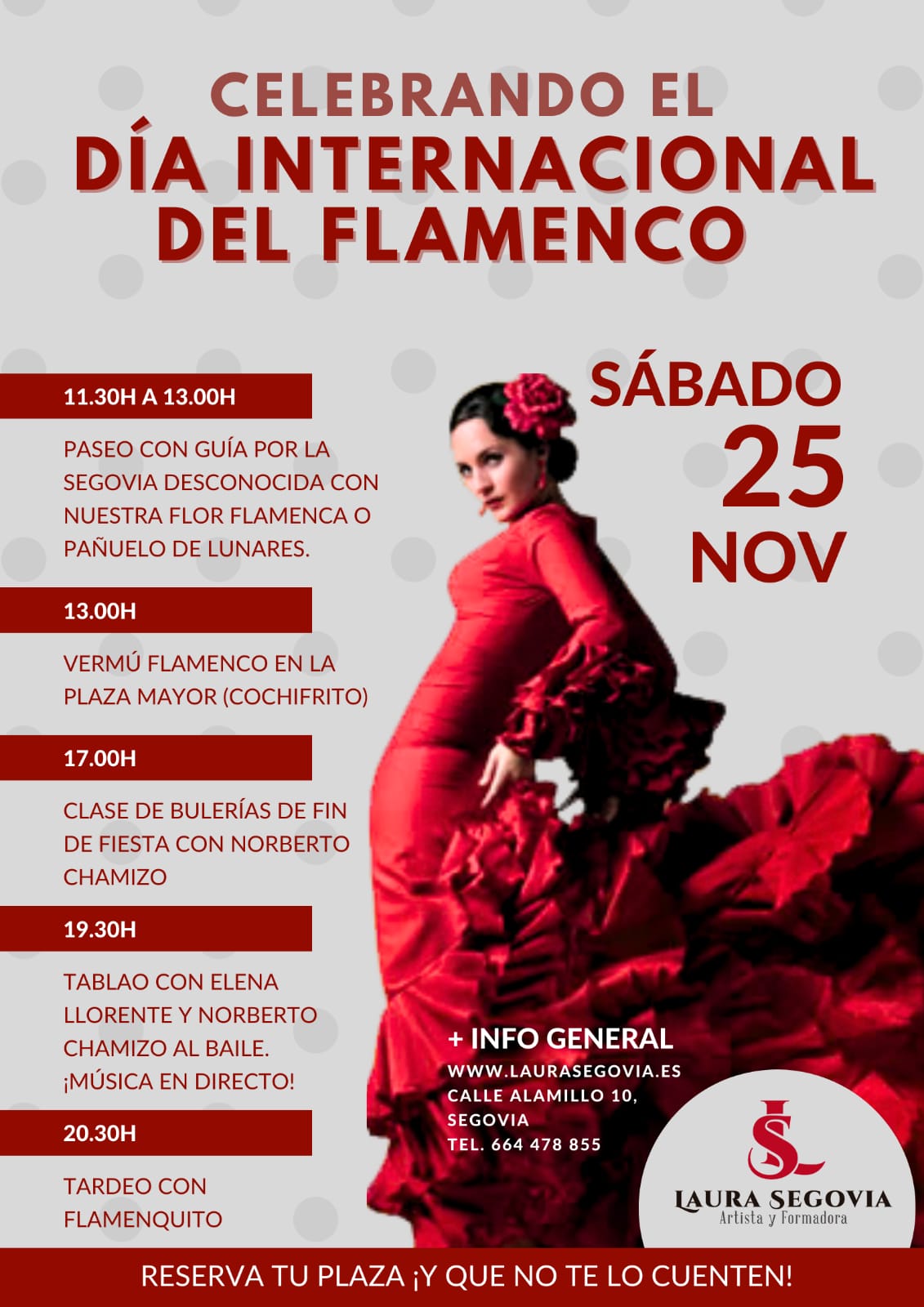 Dia Internacional del Flamenco en Laura Segovia - Eventos de Segovia