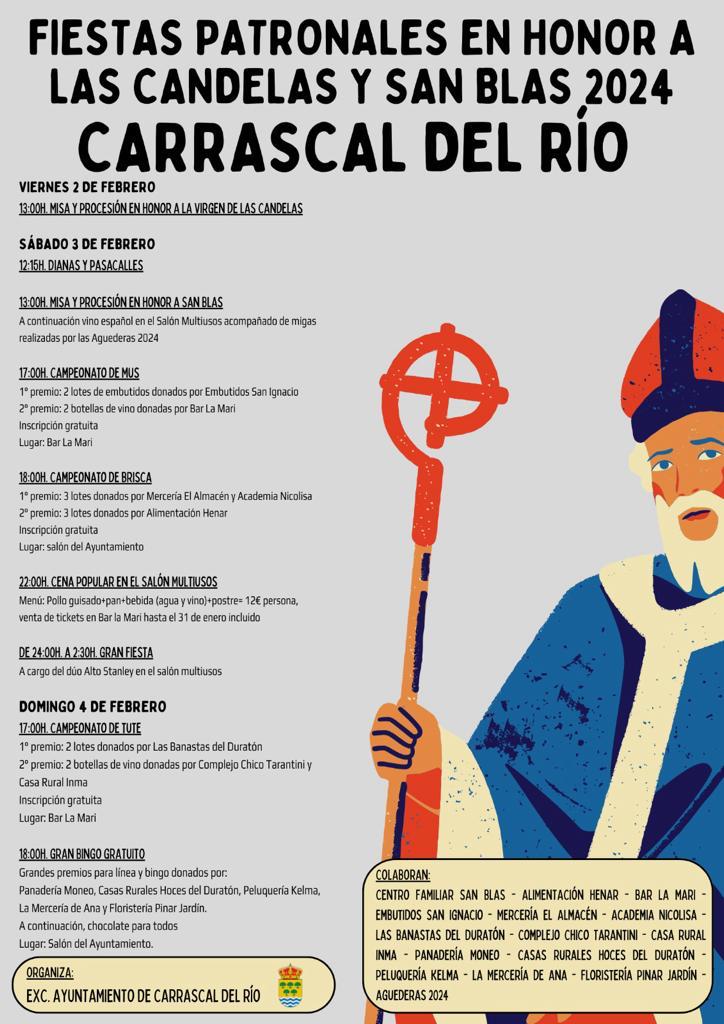 Fiestas de Las Candelas y San Blas 2024 en Carrascal del Río - Eventos ...