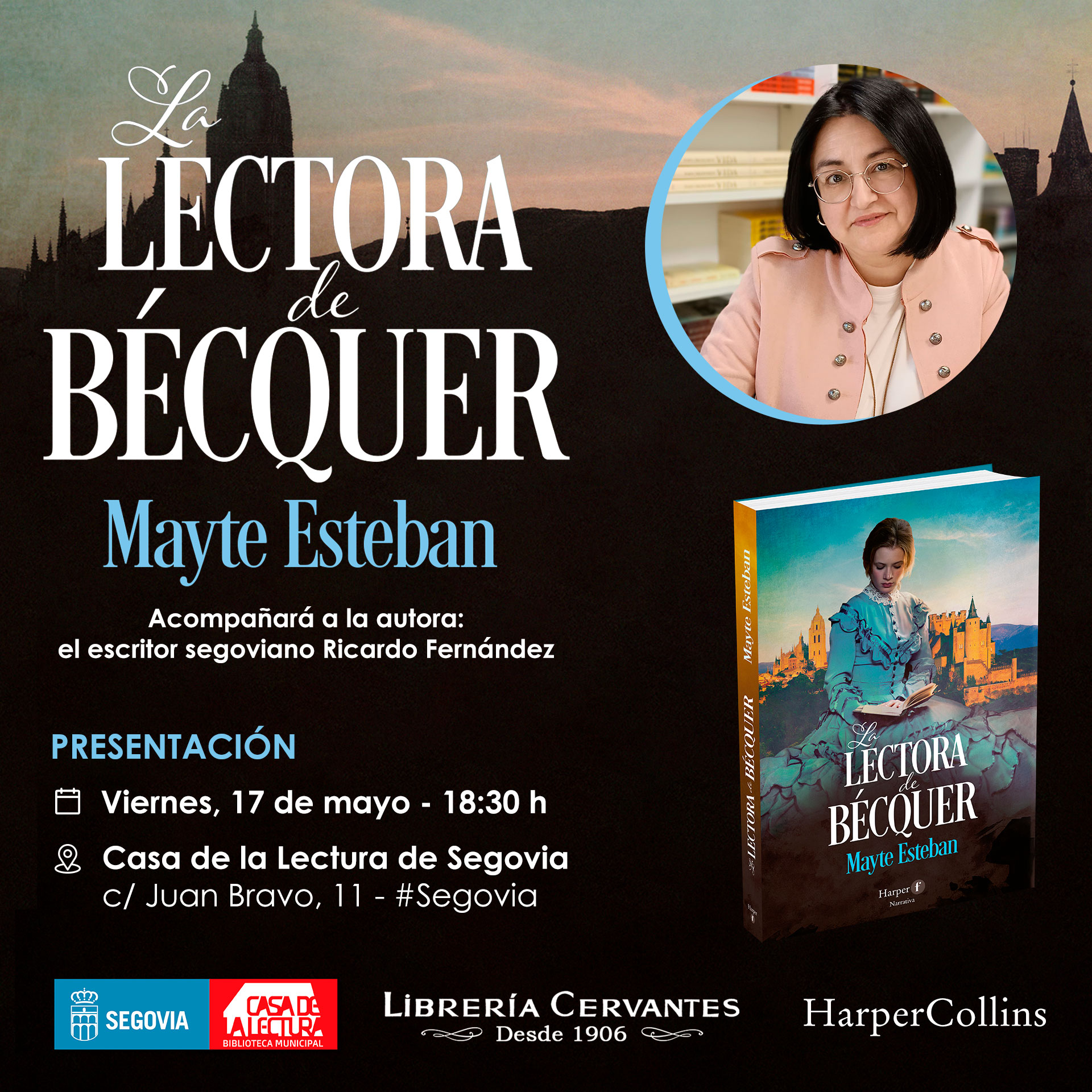 La Lectora De Bécquer de Mayte Esteban en Casa de la Lectura - Eventos de Segovia