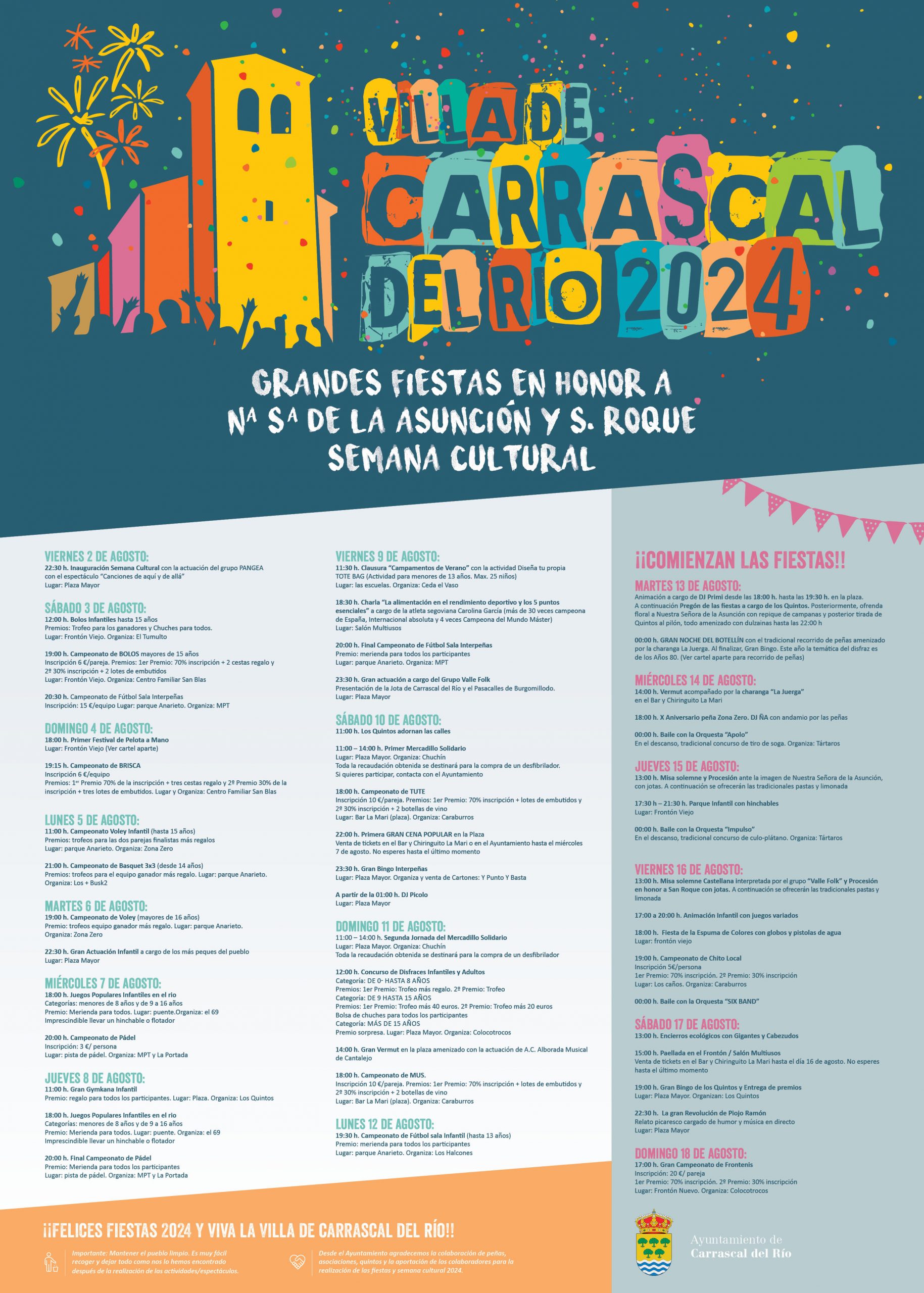 Fiestas en Carrascal del Río 2024 en Honor a Nuestra Señora de la ...