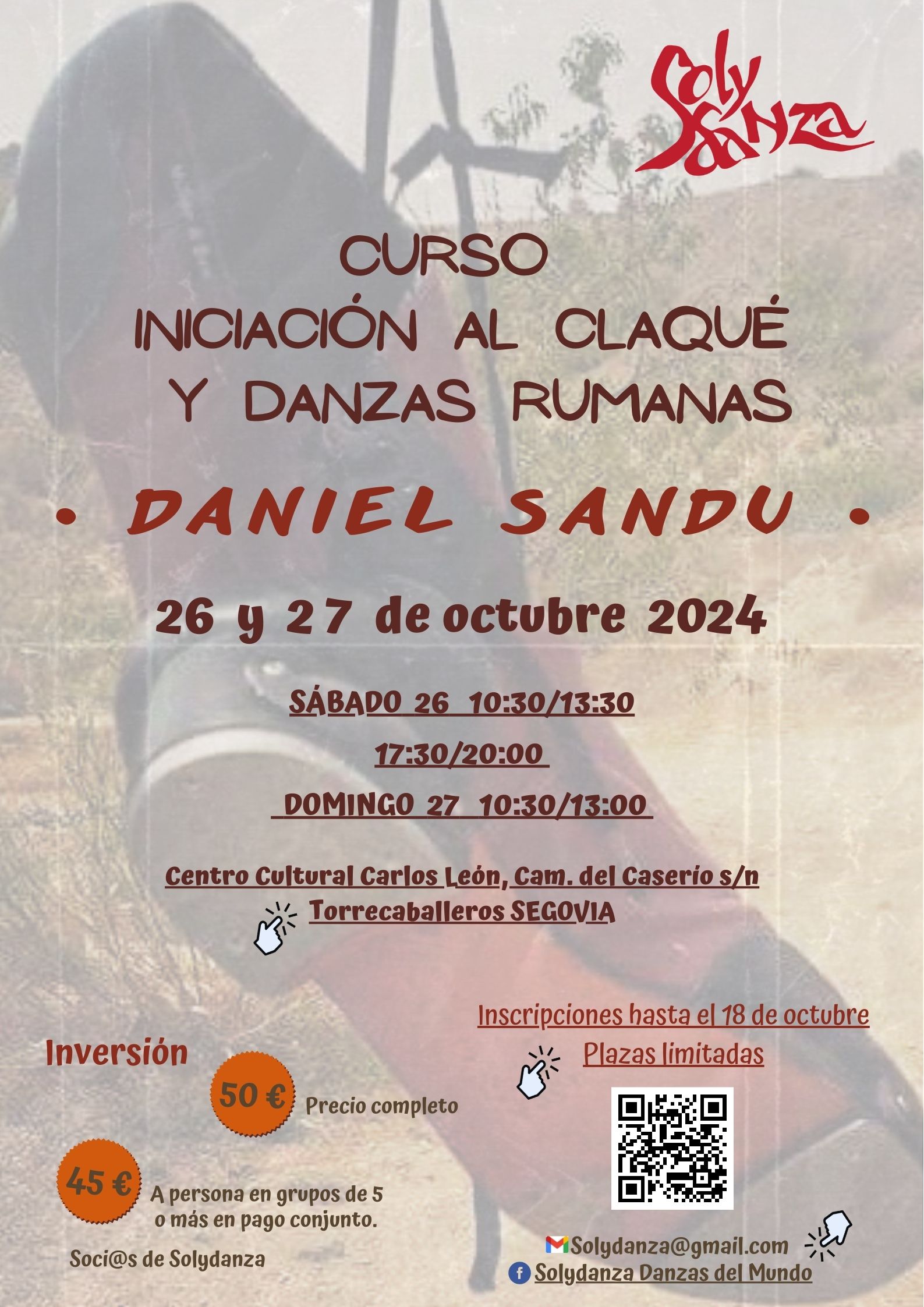 Curso de iniciación al claqué y Danzas Rumanas - Eventos de Segovia