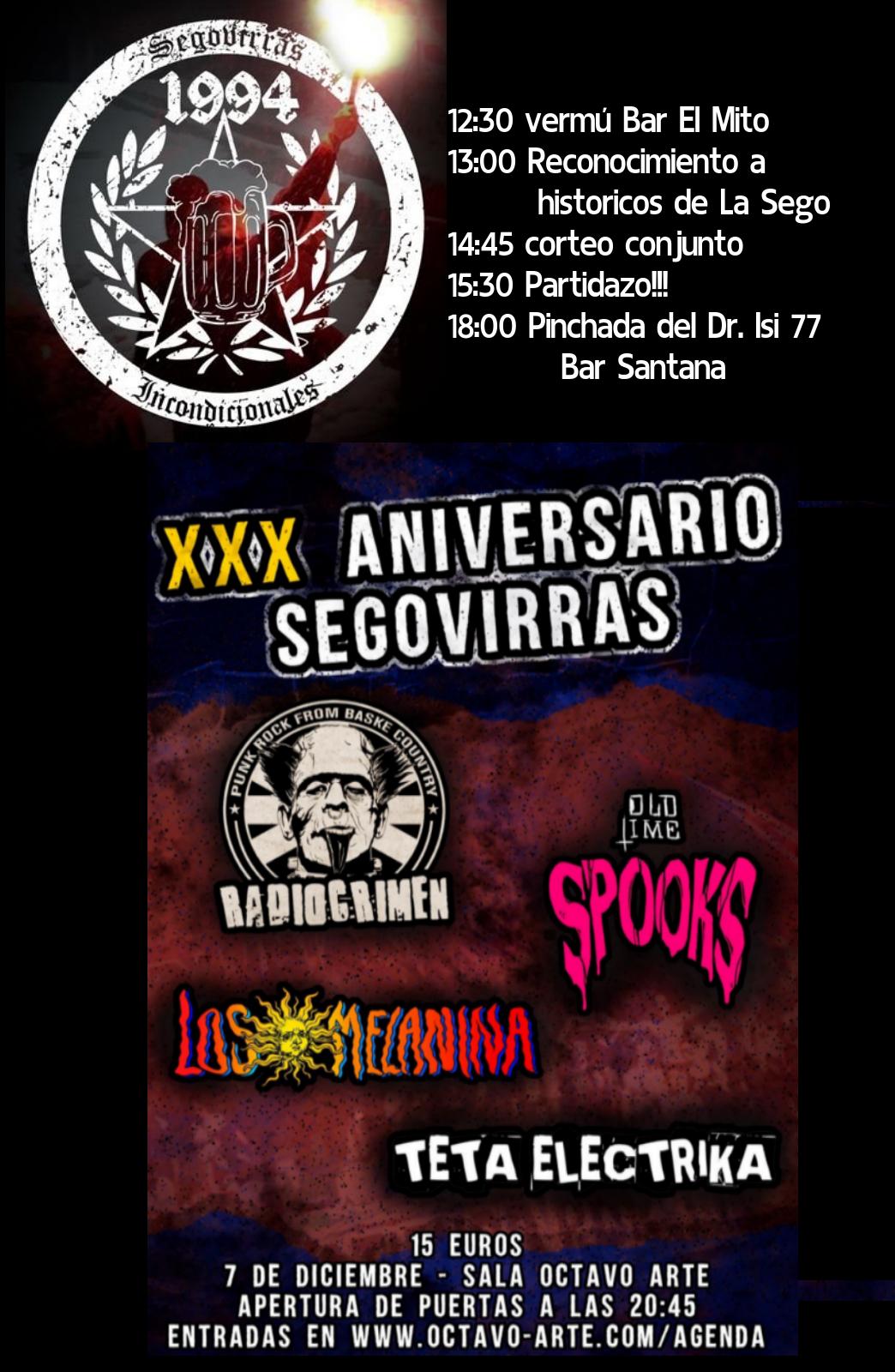 XXX Aniversario de Segovirras - Eventos de Segovia