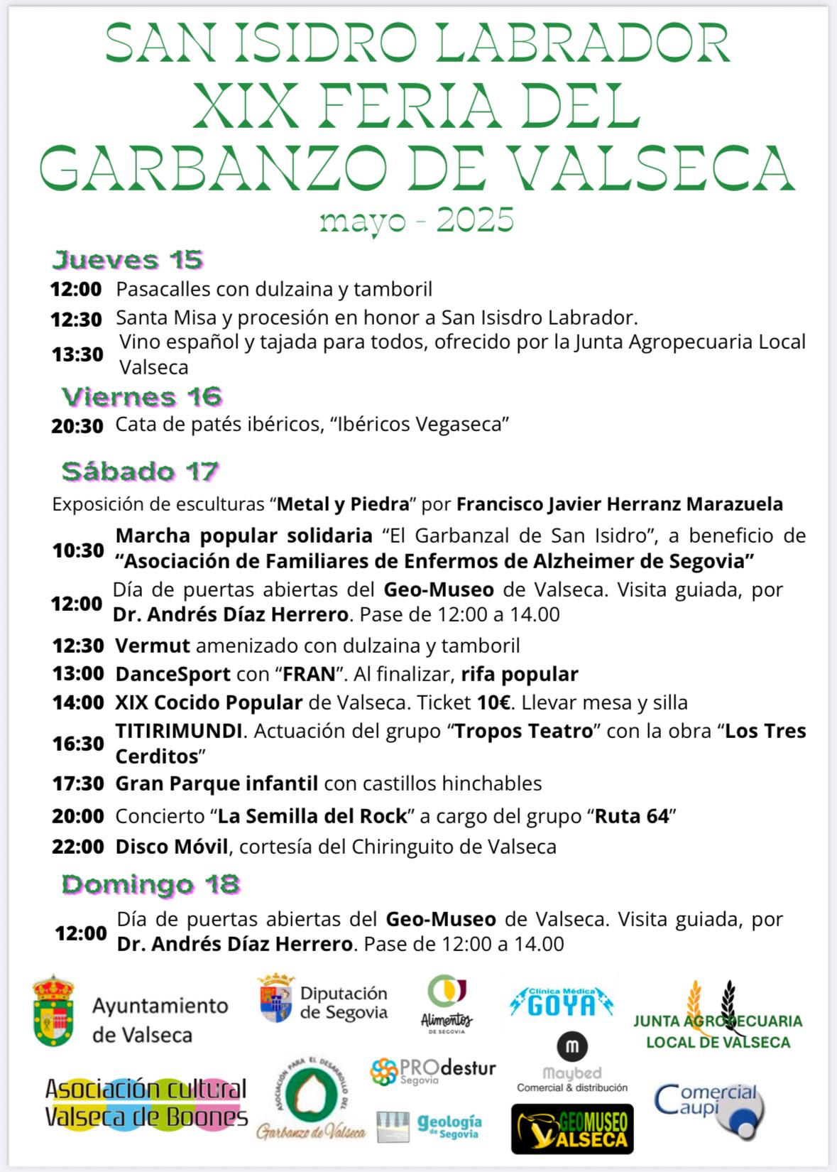 XIX Feria del Garbanzo de Valseca 2025 - Eventos de Segovia