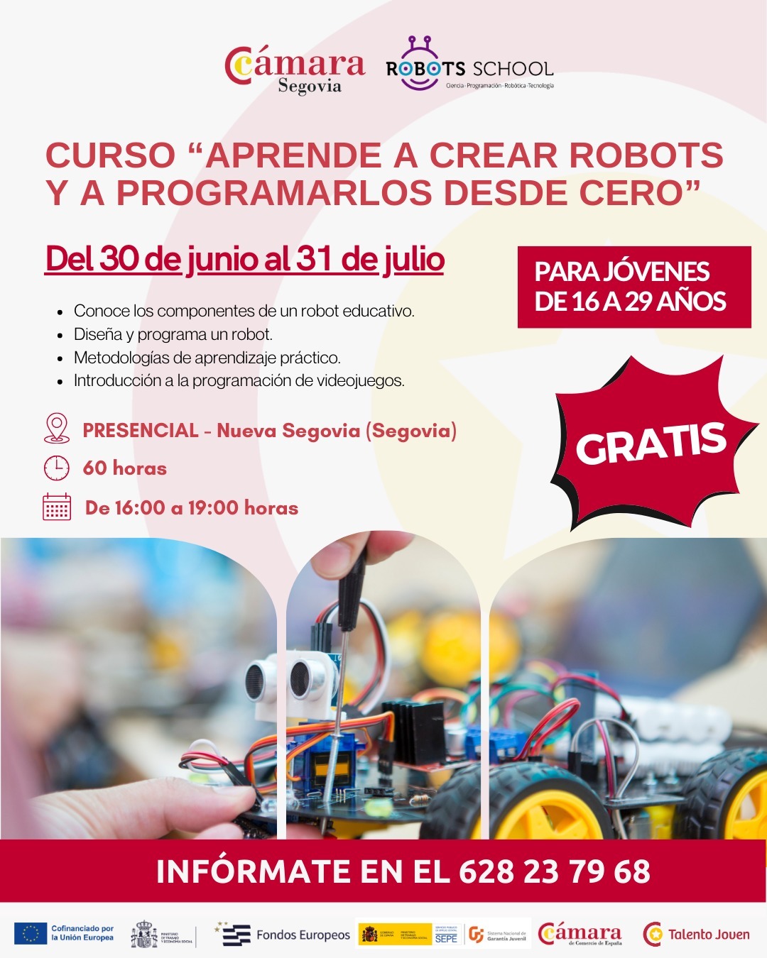 Curso "Aprende a crear robots y a programarlos desde cero" en Segovia ...