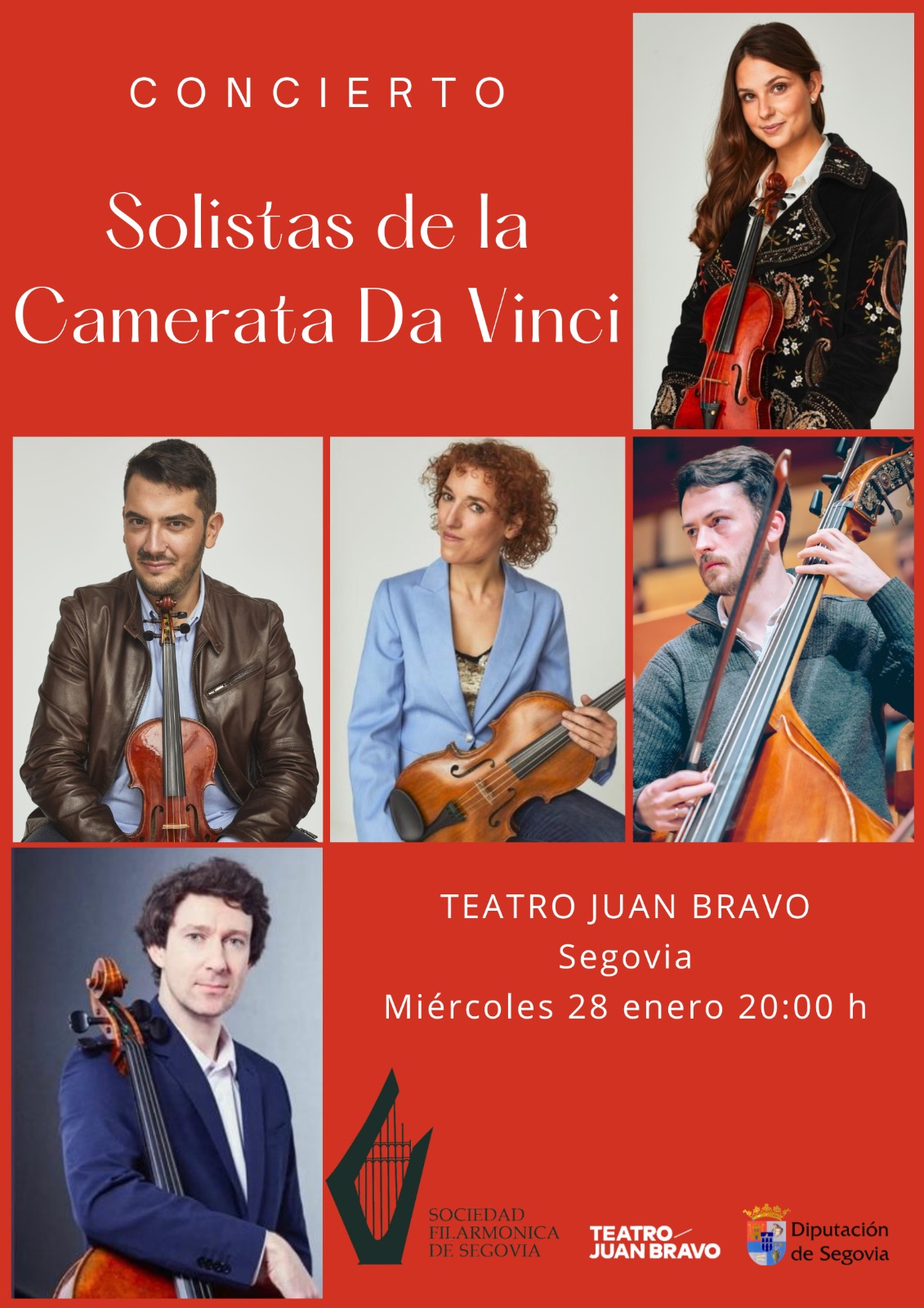 Concierto de Solistas de la Camerata Da Vinci en el Teatro Juan Bravo ...